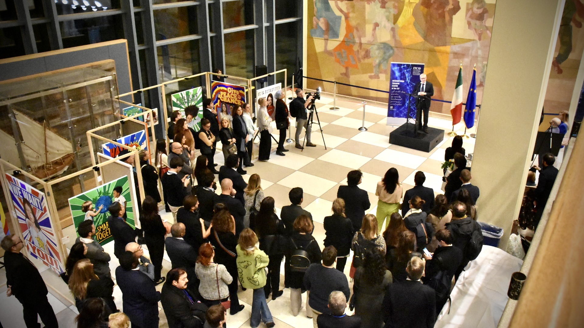 Director Casale opens the "Go Goals Together" exhibition at the UN HQ ...